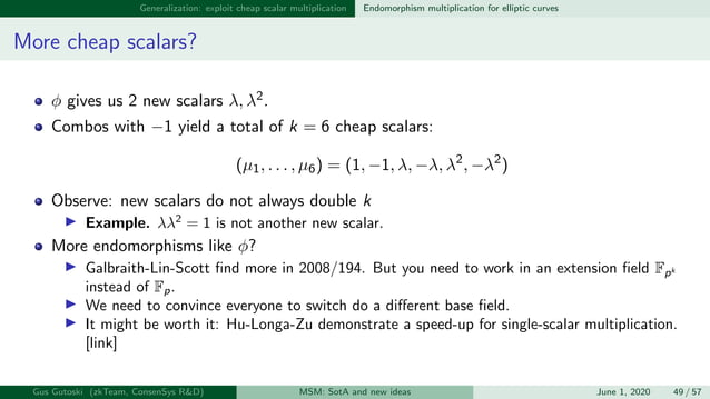 Multi-scalar multiplication: state of the art and new ideas | PDF | Programming Languages ...