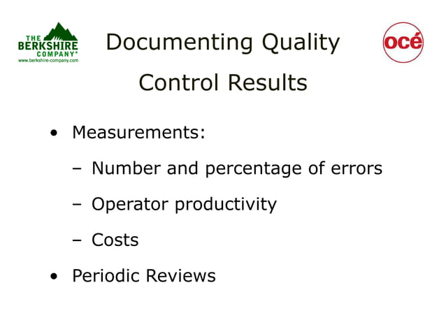 MSMA Webinar Quality Control In Mail CenterOperations | PPT | Logistics ...