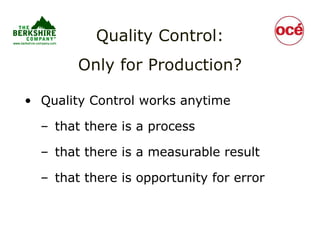 MSMA Webinar Quality Control In Mail CenterOperations | PPT | Logistics ...