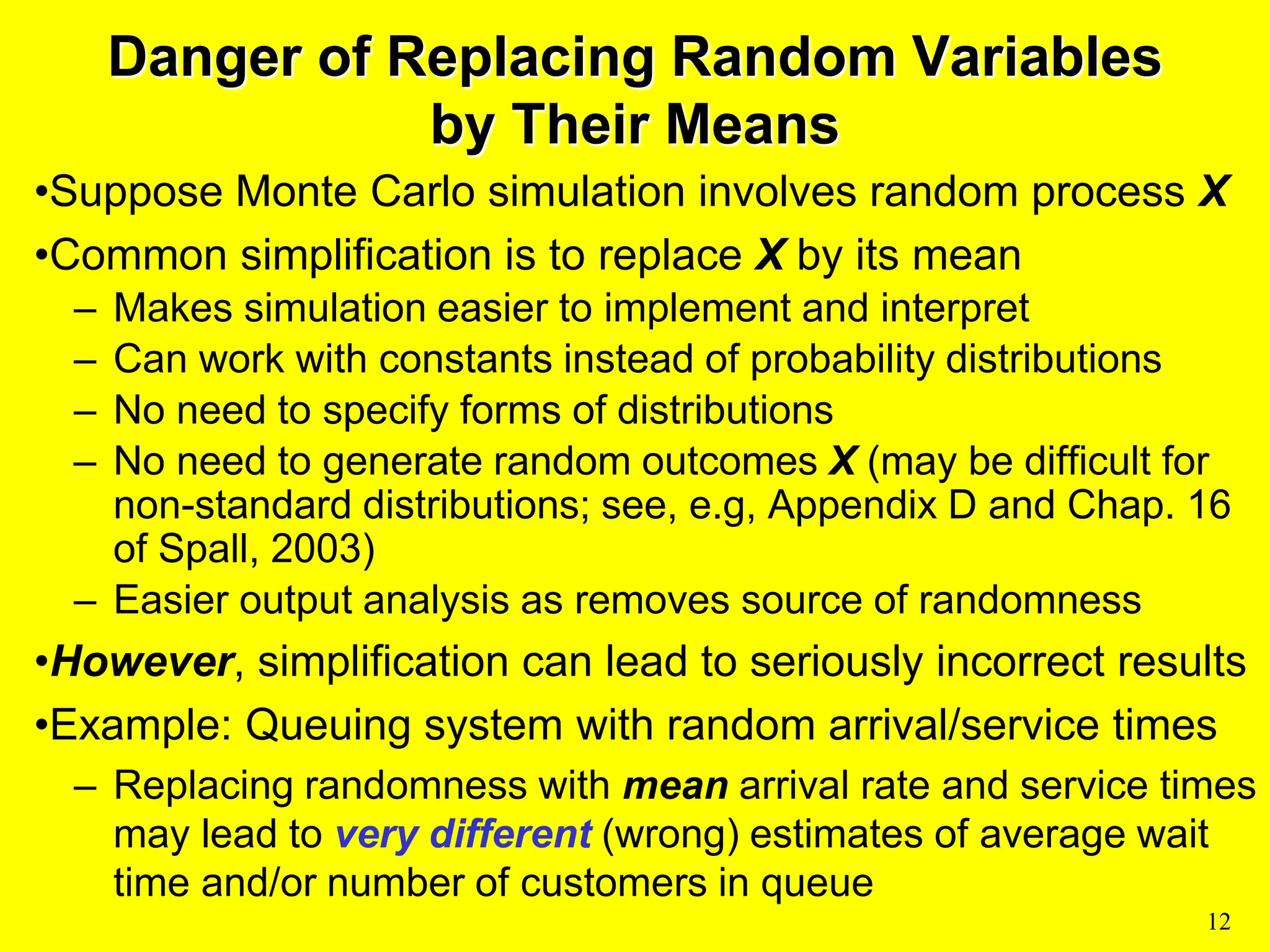 Simulation And Monte Carlo Some General Principles Ppt