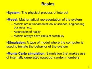 Simulation and monte carlo some general principles | PPT