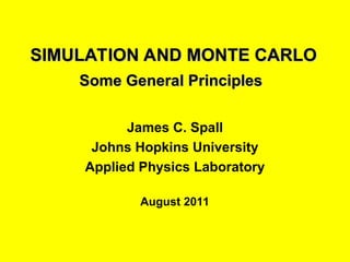 MONTE CARLO SIMULATION for probability.ppt