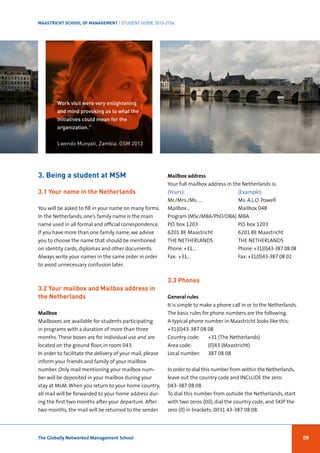 MsM student handbook 2013-2014 | PDF