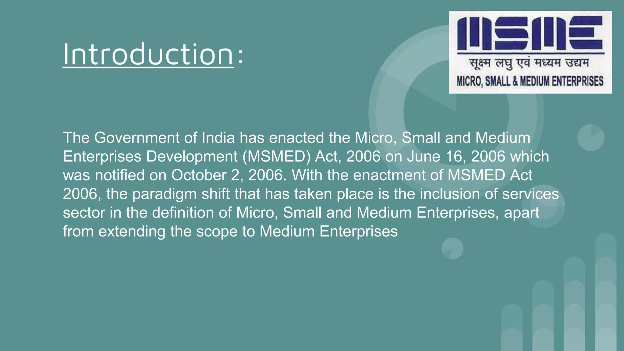 MSME: Micro, Small & Medium Enterprises | PPTX