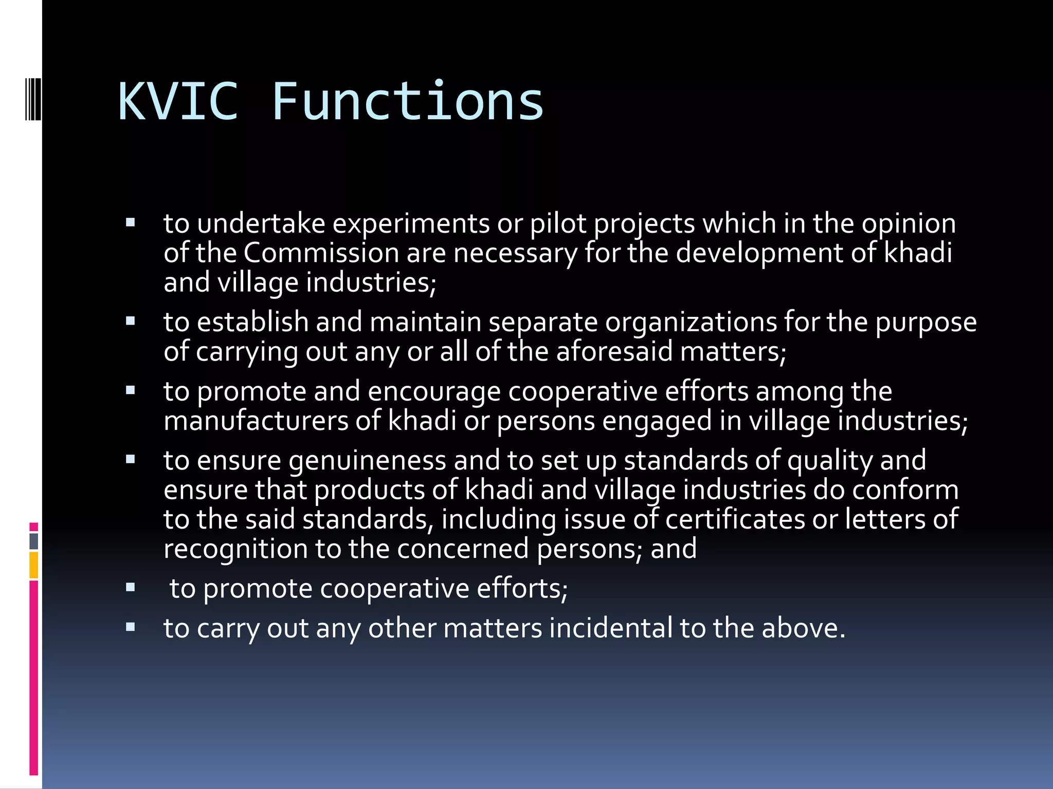 MSME - KVIC - Startup - Business Incubators | PPTX