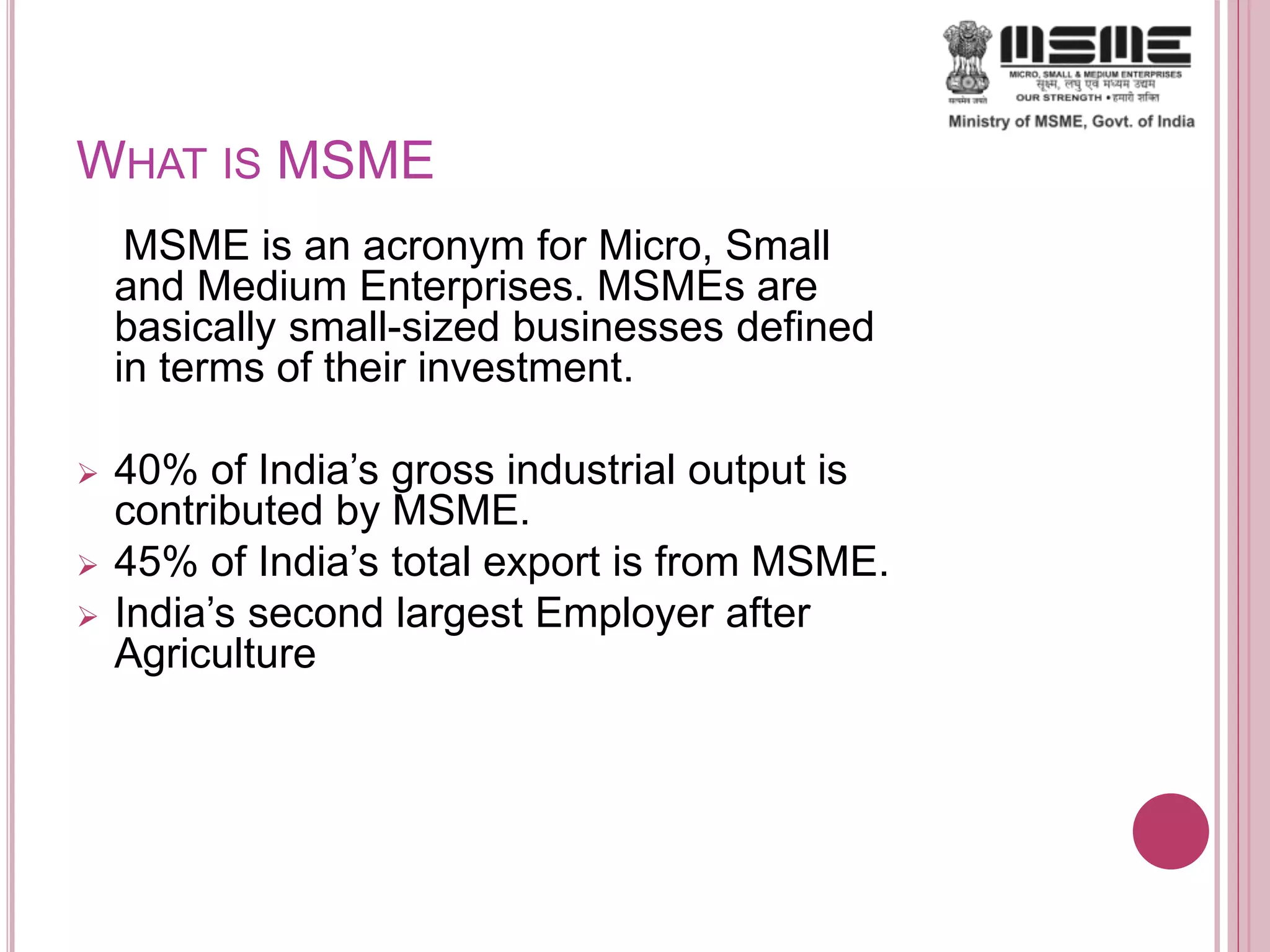 Msme | PPT | Free Download