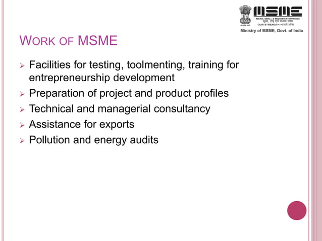 Msme | PPT | Free Download