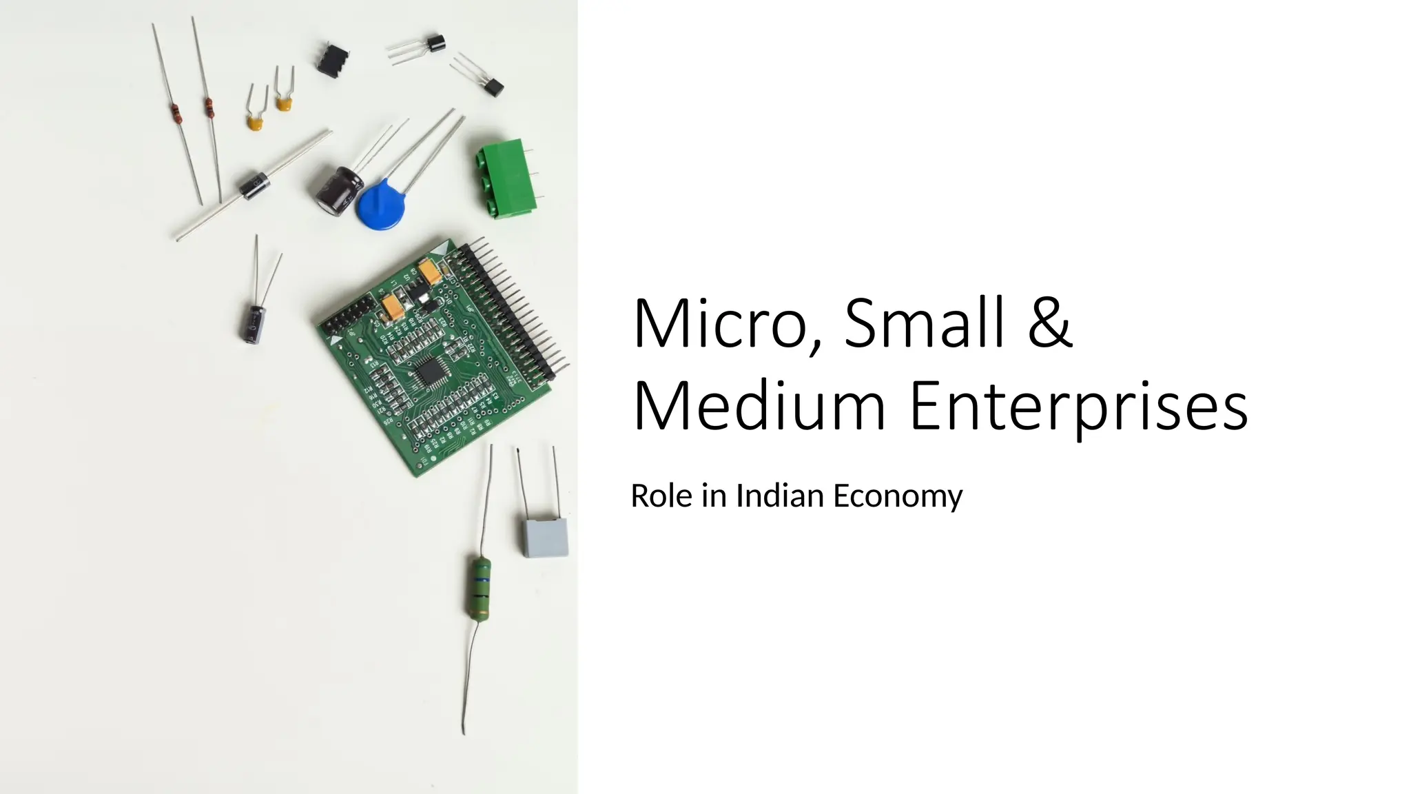 Role of MSME in Indian Economy: Opportunities & challenges | PPTX