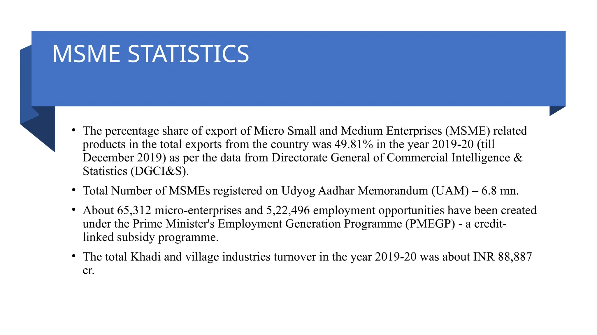 Role of MSME in Indian Economy: Opportunities & challenges | PPTX