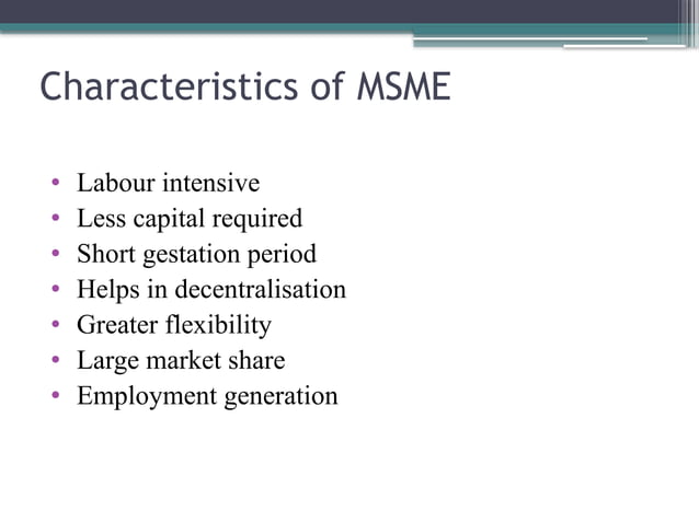 MSME.pptx. details on msme, introduction | PPT