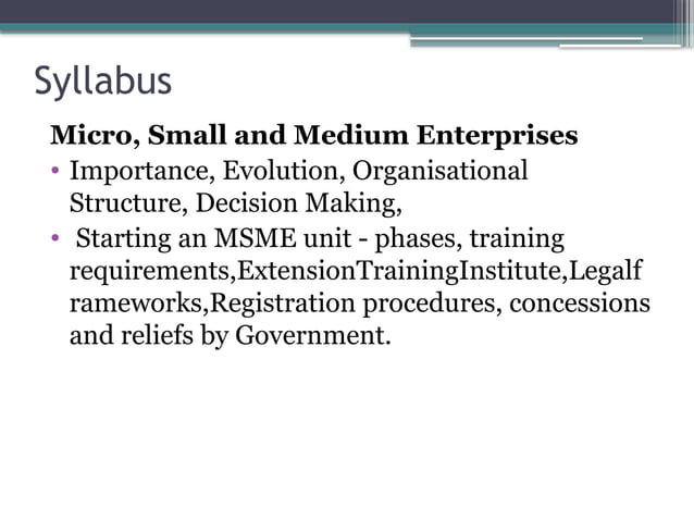 MSME.pptx. details on msme, introduction | PPT