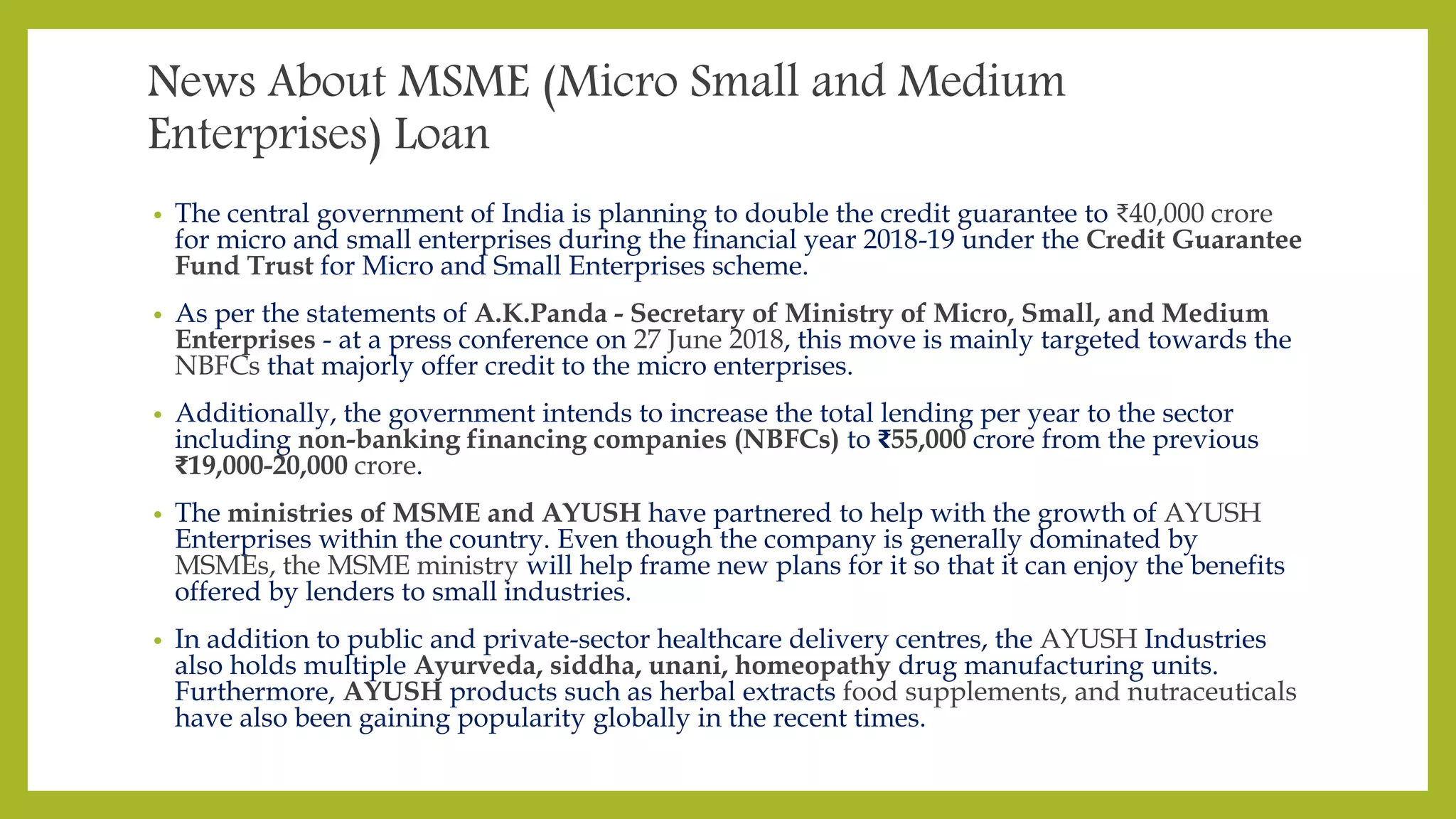 MSME - All you need to know about this sector | PPTX