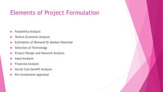 Project Formulation