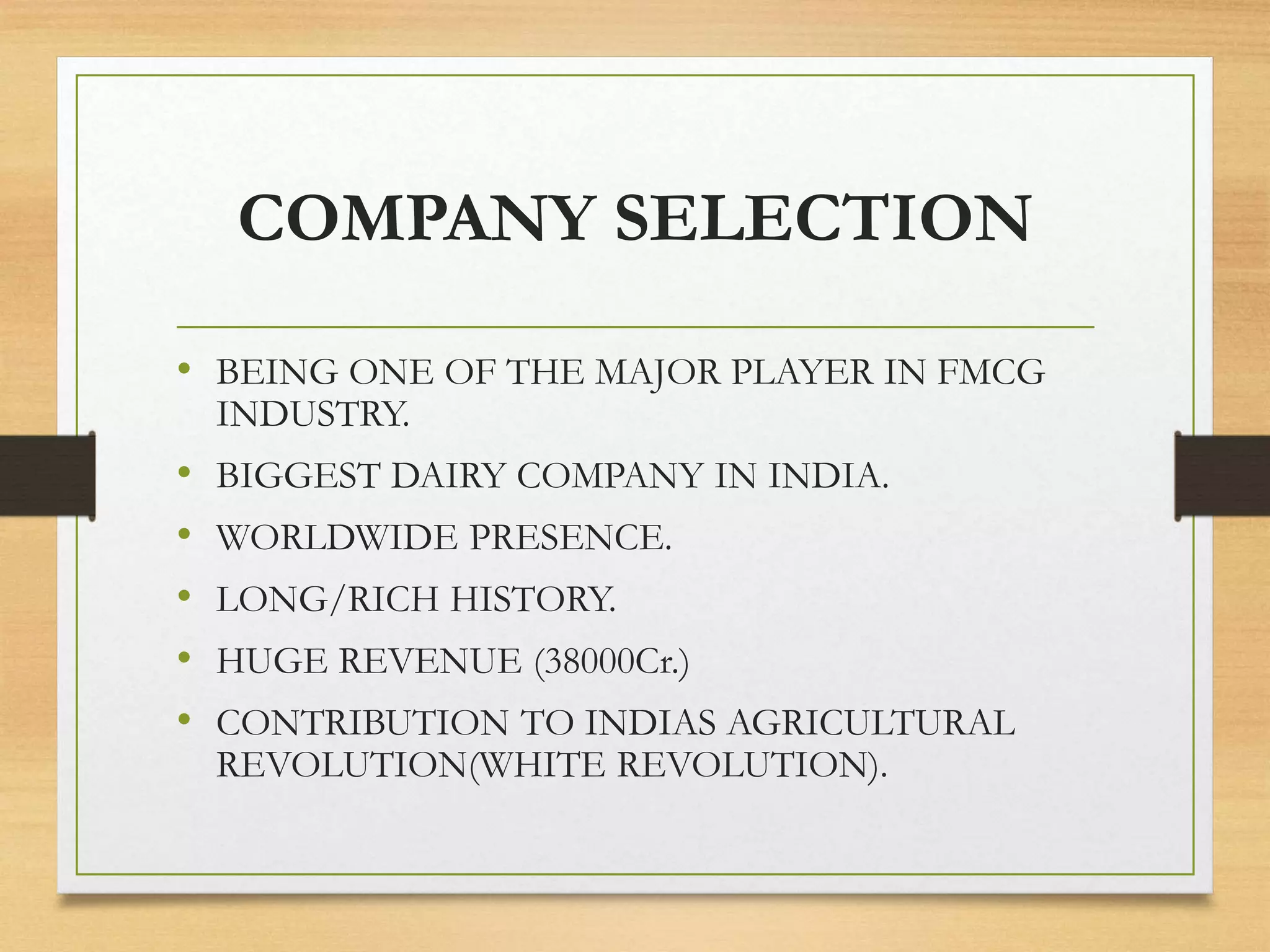 AMUL MILK ( COMPLETE ANALYSIS) | PPT