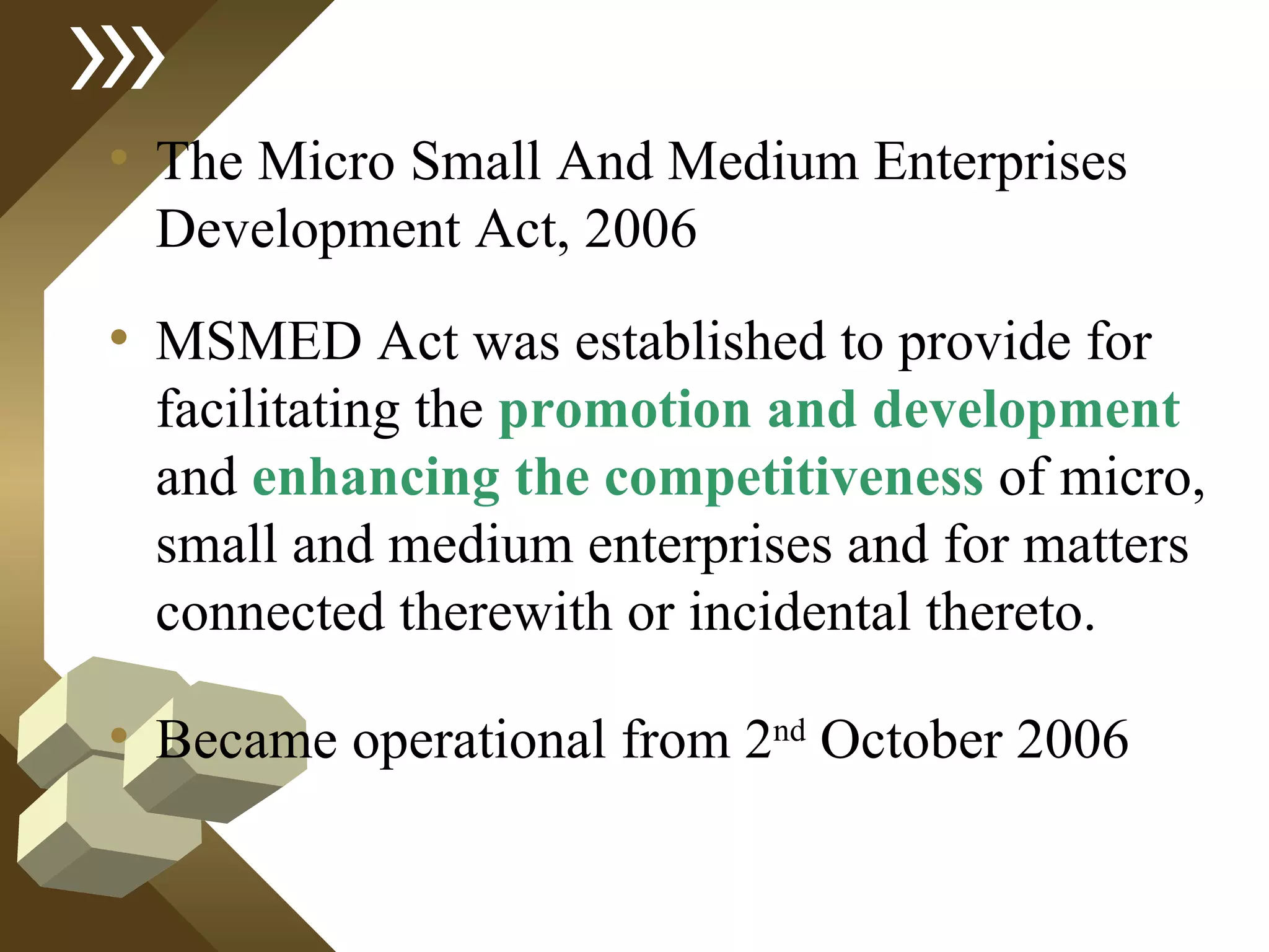 Msmed act, 2006 | PPT