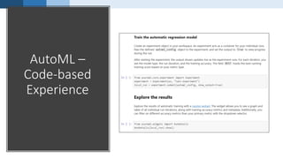 Automate your Machine Learning | PPT