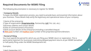 Easy Guide to MSME Filing Form Submission | PPT