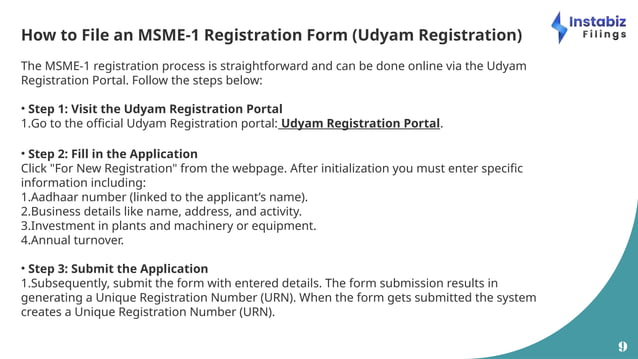 Easy Guide to MSME Filing Form Submission | PPTX