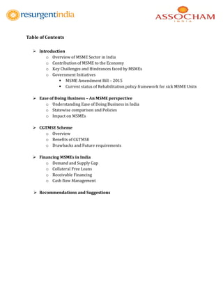 MSME Financing - Key Issues and Solutions | PDF