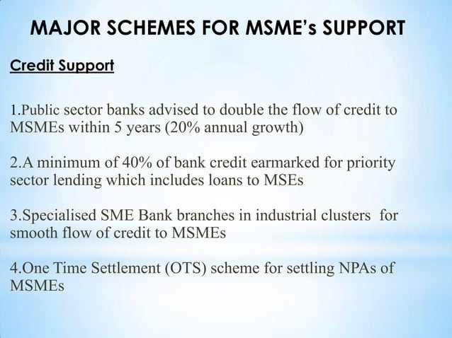 MSME'S in india | PPTX