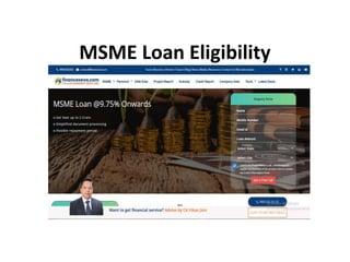 MSME Loan Eligibility | PPTX