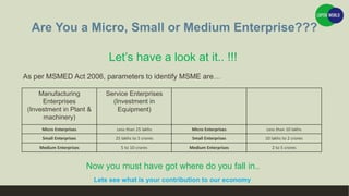 Do You Fall Under Msme Category?? | PPTX