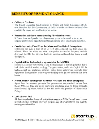 All that you must know about MSME Registration. | PDF