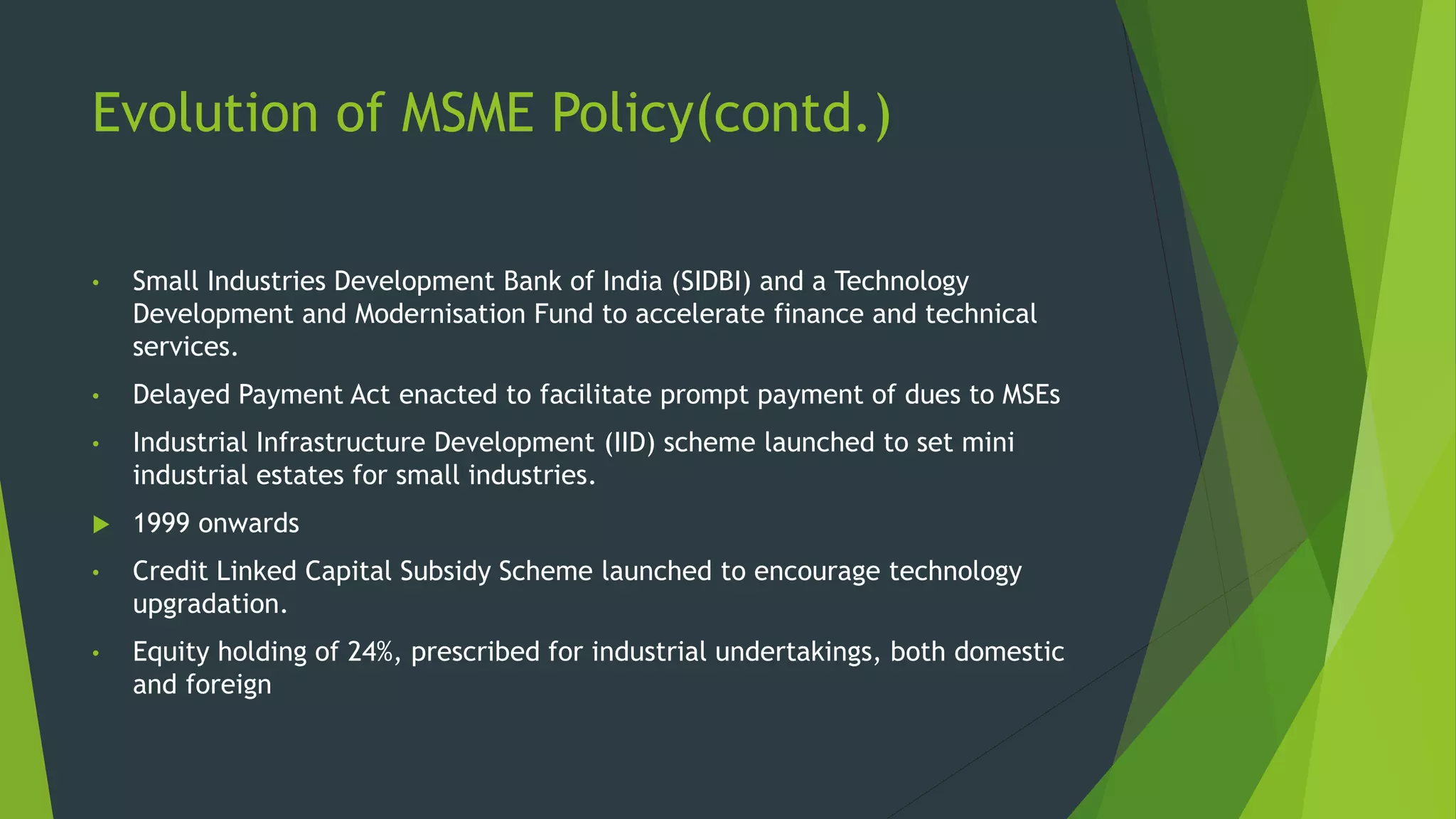 Msme policy in india | PPTX