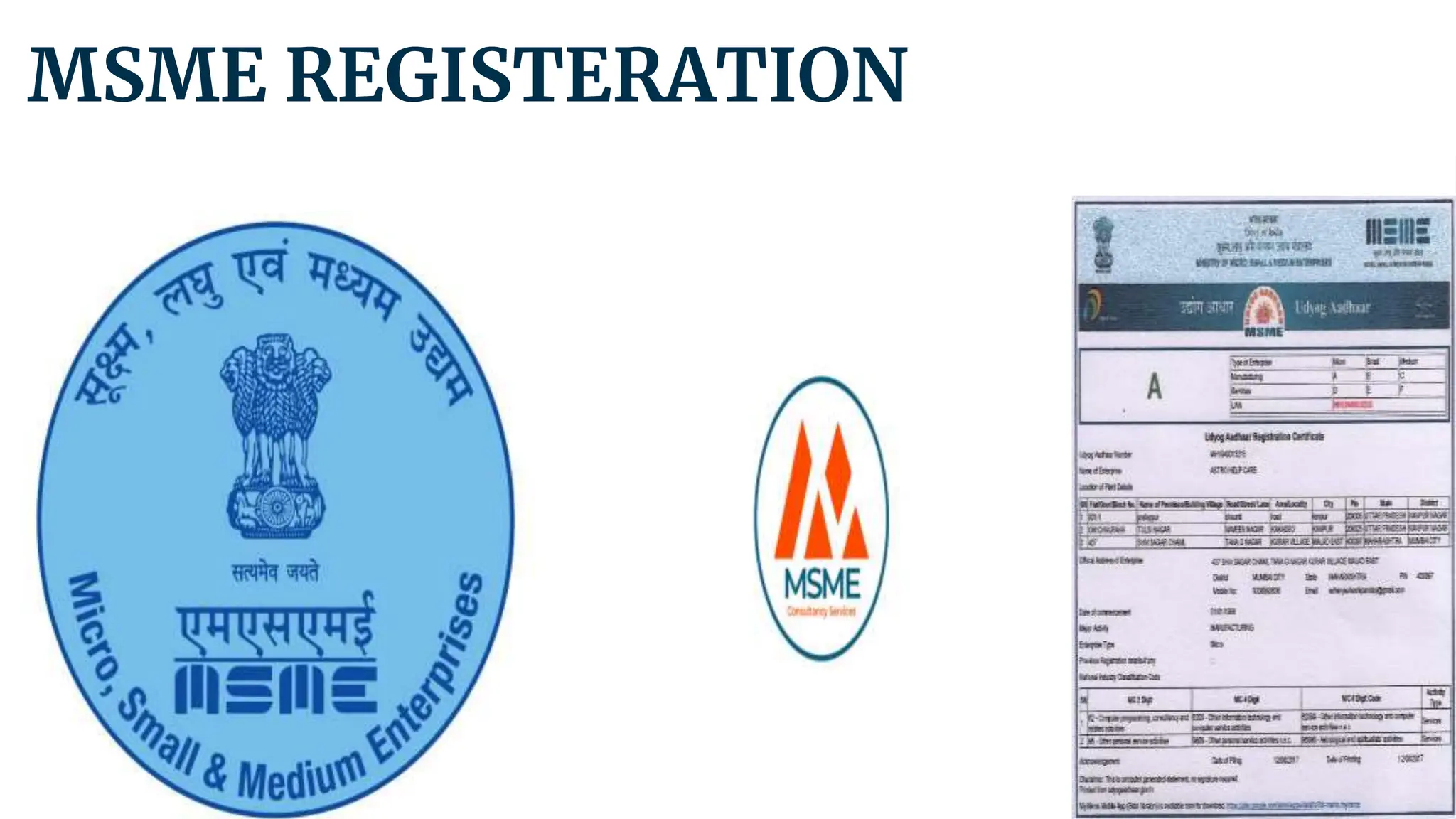 Apply for MSME registration | PPTX