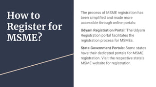 Apply for MSME registration | PPTX