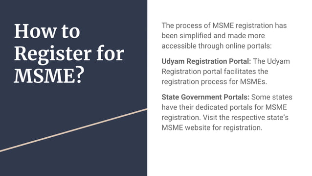Apply for MSME registration | PPT