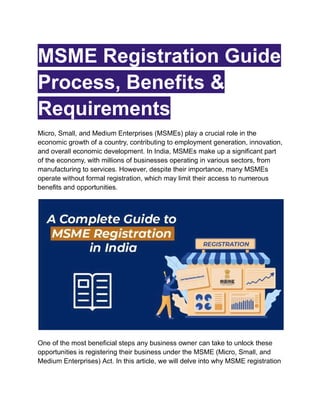 How to Register Your Business as an MSME in India | PDF