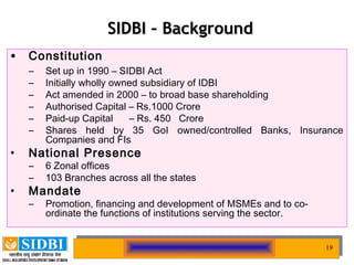 Msm es and sidbi | PPT | Small and Medium-sized Business | Business