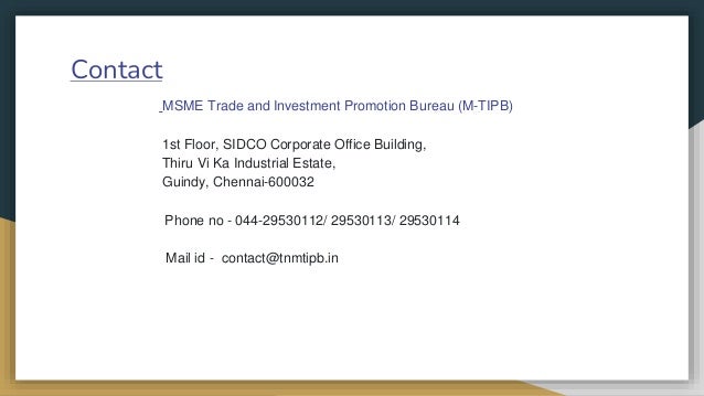 TamilNadu MSME | PPTX