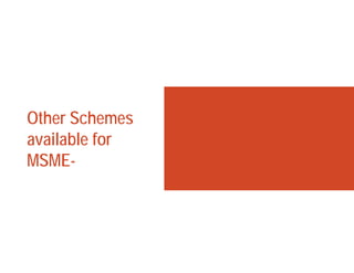 MSME Schemes.pdf | Business Accounting & Finance | Business