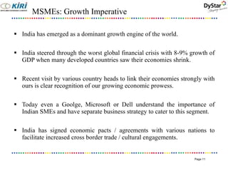 MSMEs: GROWTH STRATEGIES | PPT