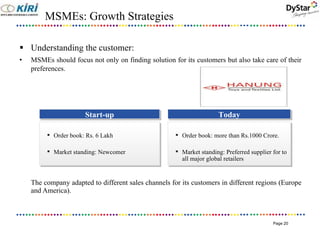 MSMEs: GROWTH STRATEGIES | PPT