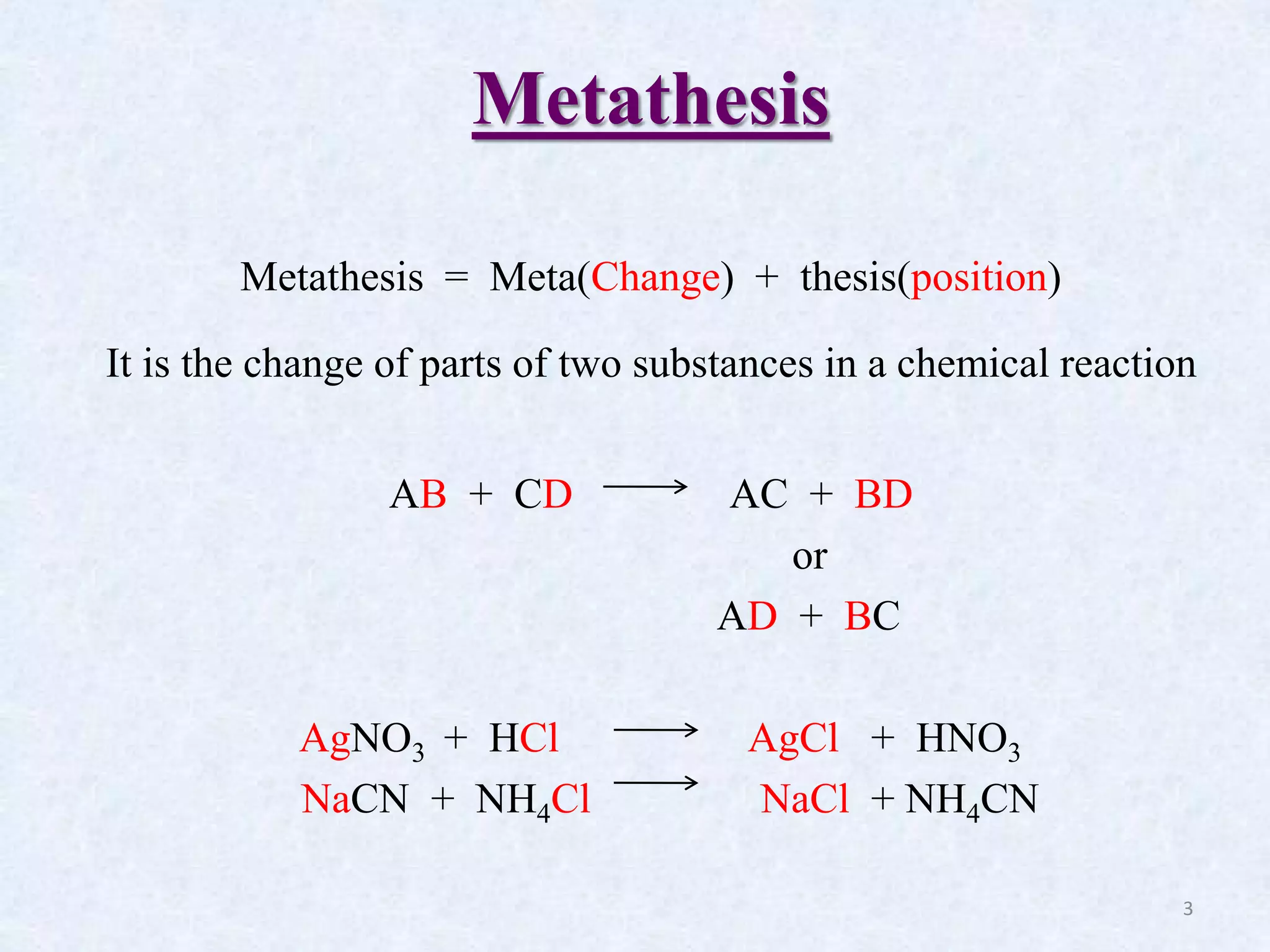 Metathesis | PPTX