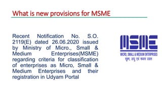 MSME new criteria from 01-07-2020 | PPTX | Business Accounting ...