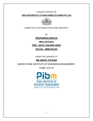 Msme visit project report | PDF