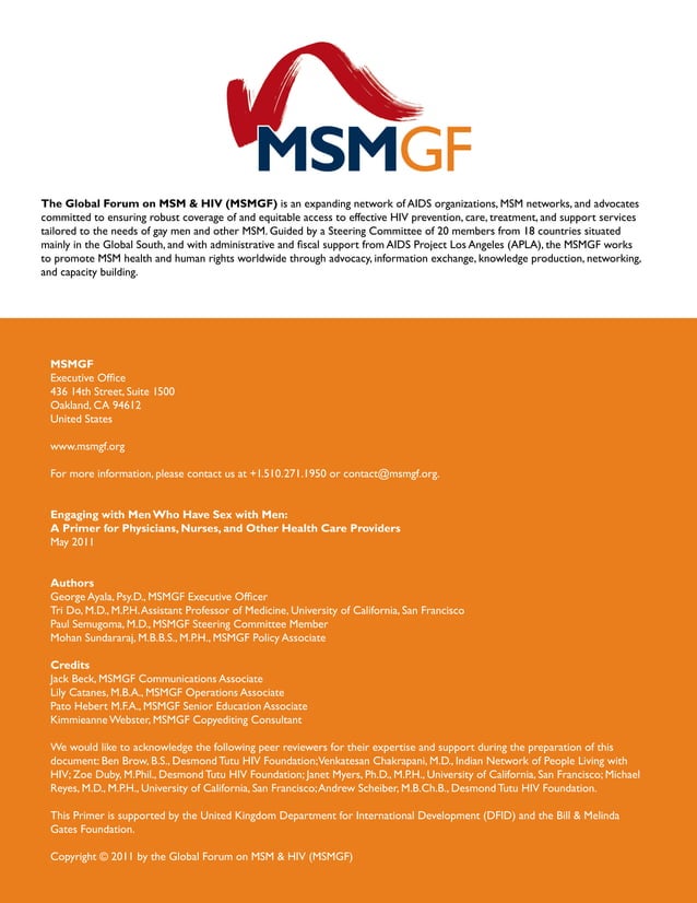 Engaging with MSM in the clinical setting | PDF