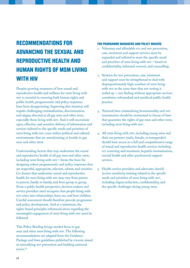 Msm guide english_online | PDF | Sexual Conditions | Sexual Health