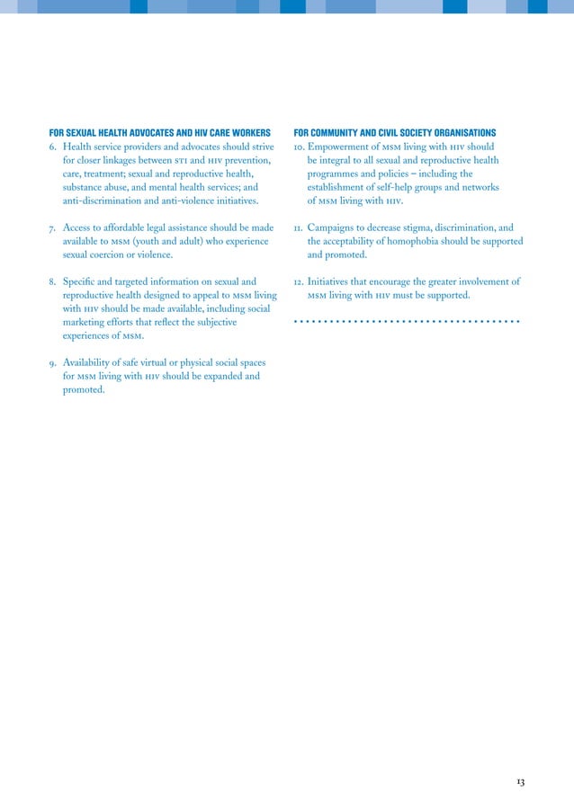 Msm guide english_online | PDF | Sexual Conditions | Sexual Health