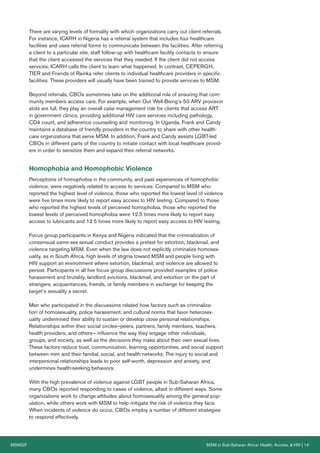 MSM in sub-saharan africa | PDF | Sexual Conditions | Sexual Health