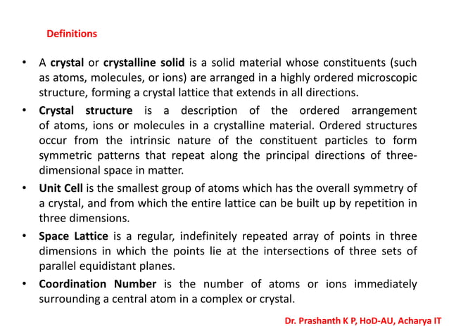 MSM Module 1 Crystal Structure PPT in PDF.pdf