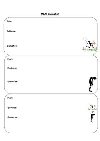 Msm note sheet | PPT