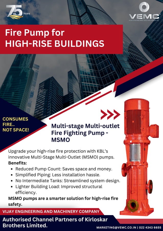 VEMC Engineering : Fire Pump for High Rise Building | PDF