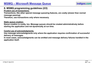 MSMQ - Microsoft Message Queueing | PDF