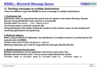 MSMQ - Microsoft Message Queueing | PDF