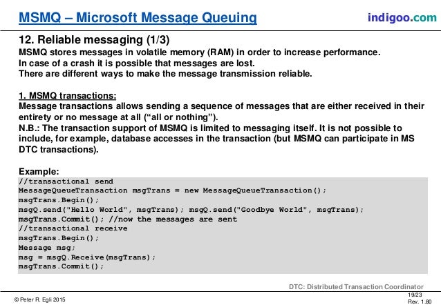 Msmq Microsoft Message Queueing